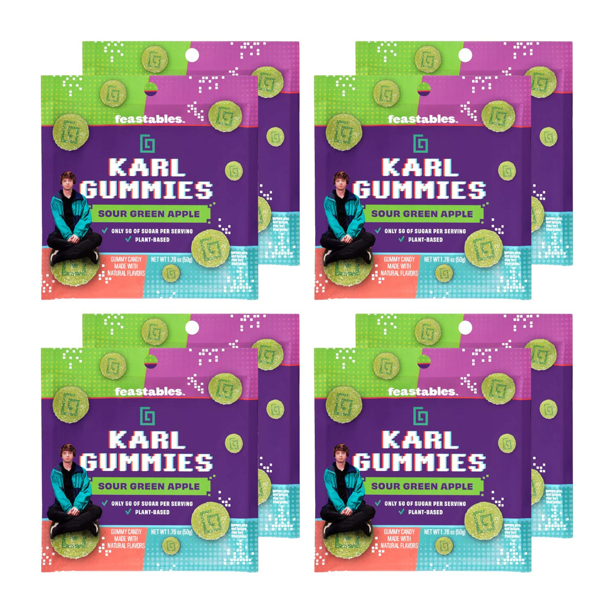 Feastables MrBeast Karl Gummy Sour Candy - Pack of 8 – FACTORY DIRECT ...
