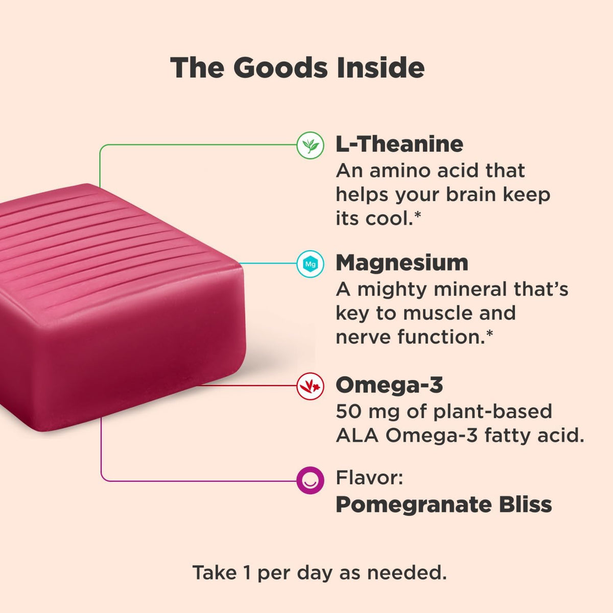 OLLY Chill Thinker Chews, Pomegranate - 20 Chews – FACTORY DIRECT NUTRITION