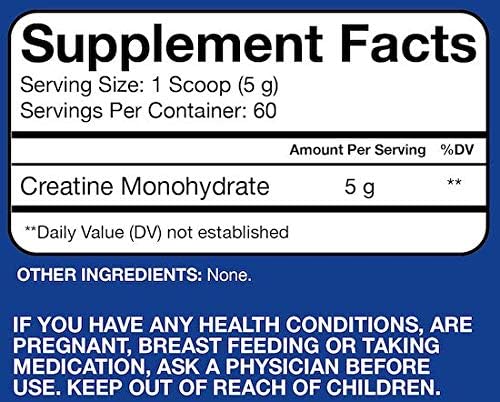 RSP Nutrition, Creatine Monohydrate Powder - 300g – FACTORY DIRECT ...