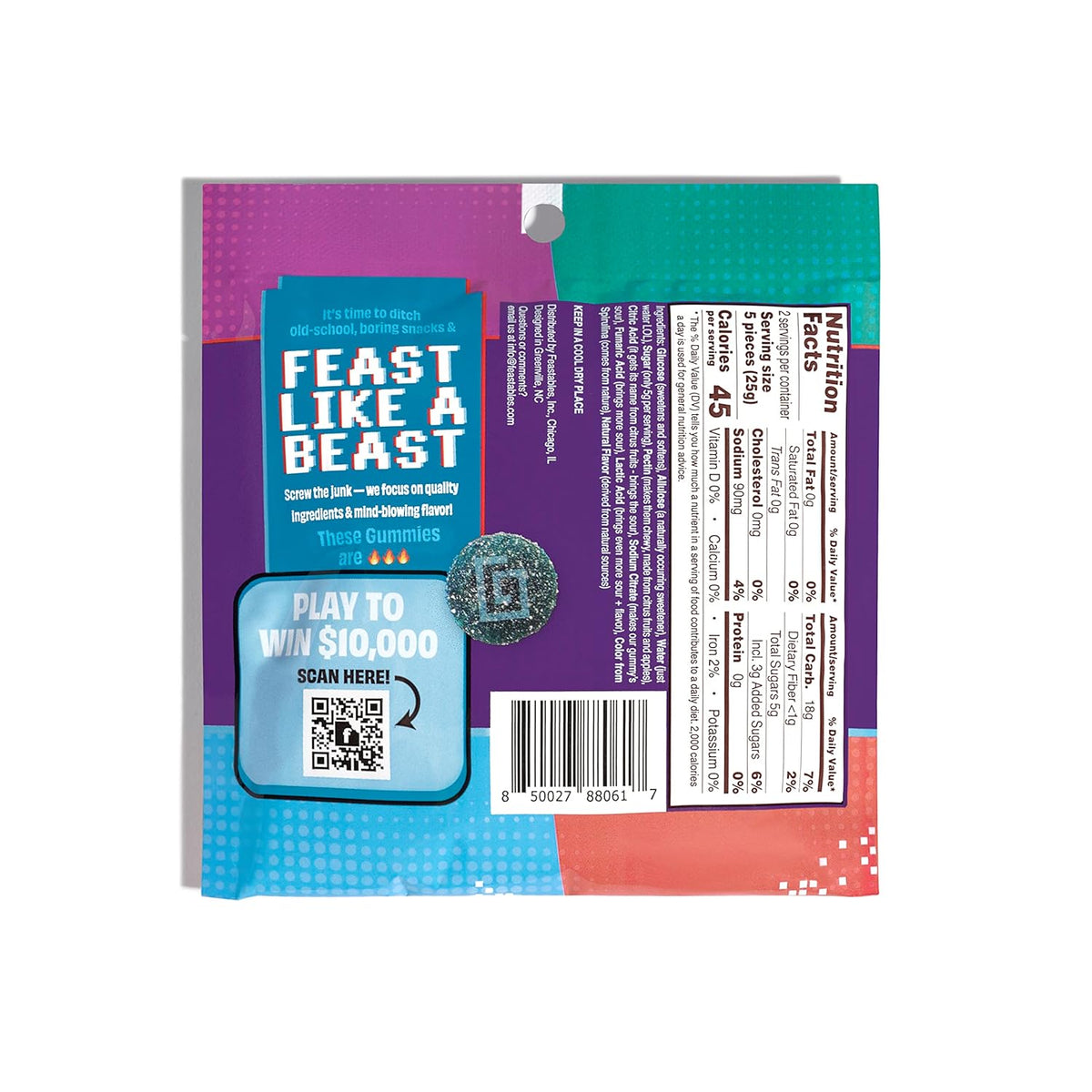 Feastables MrBeast Karl Gummy Sour Candy - Pack of 8 – FACTORY DIRECT ...