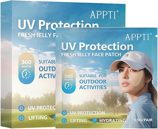 Sunblock UV Stickers - Under Eye Sunscreen Patches, UV Protection ...