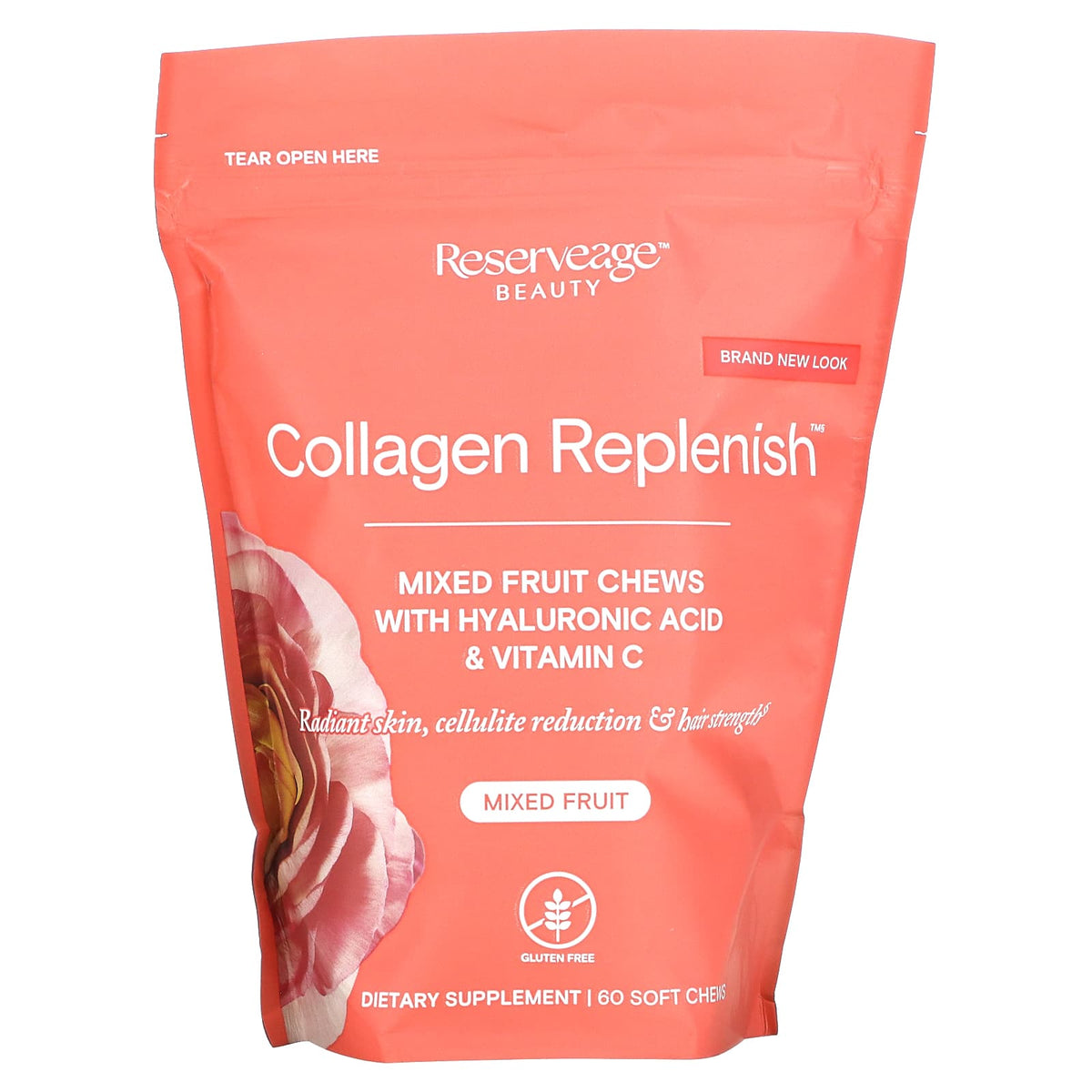 Reserveage Nutrition, Collagen Replenish Chews, Mixed Fruit, 60 Soft C ...
