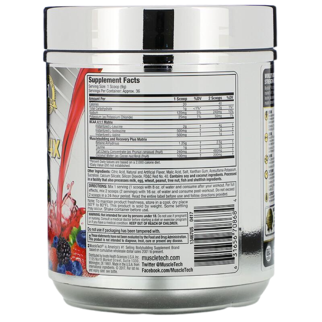 Myobuild 4X Amino-BCAA – FACTORY DIRECT NUTRITION