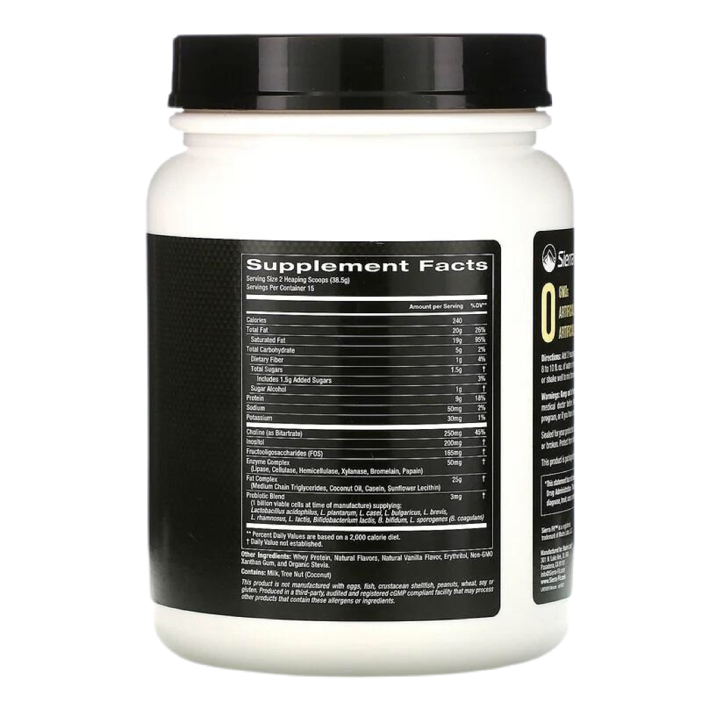 Sierra Fit Keto Shake Protein + Fat Complex – FACTORY DIRECT NUTRITION