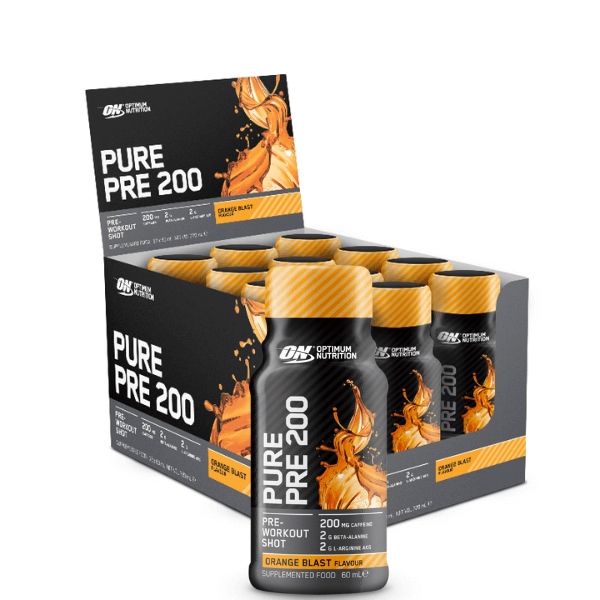 Optimum Nutrition Pure Pre 200 Pre Workout Shot (12 x 60ml) – FACTORY ...