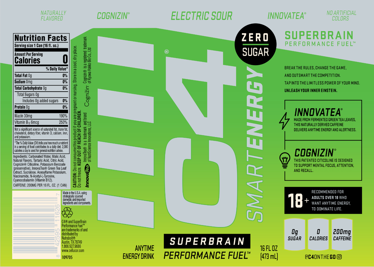 Cellucor Carbonated C4 RTD Energy Drinks 8 Pack – FACTORY DIRECT NUTRITION